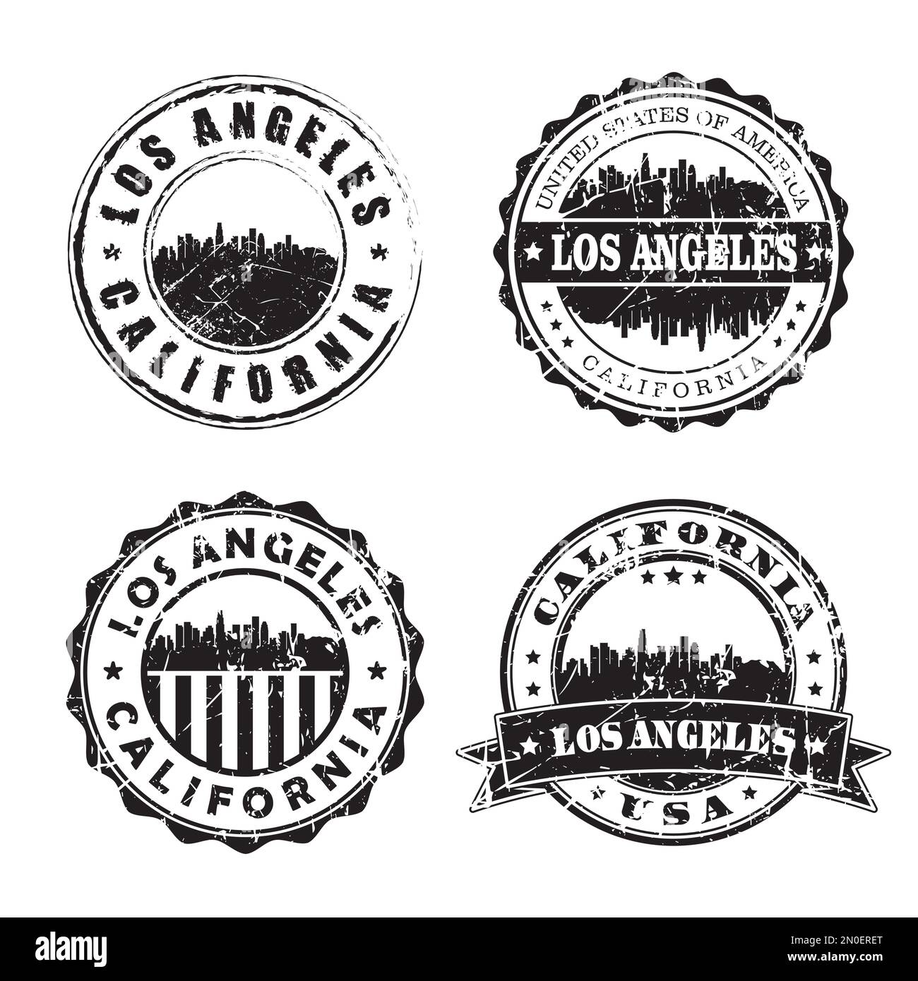 Los angeles sign background Stock Vector Images - Alamy