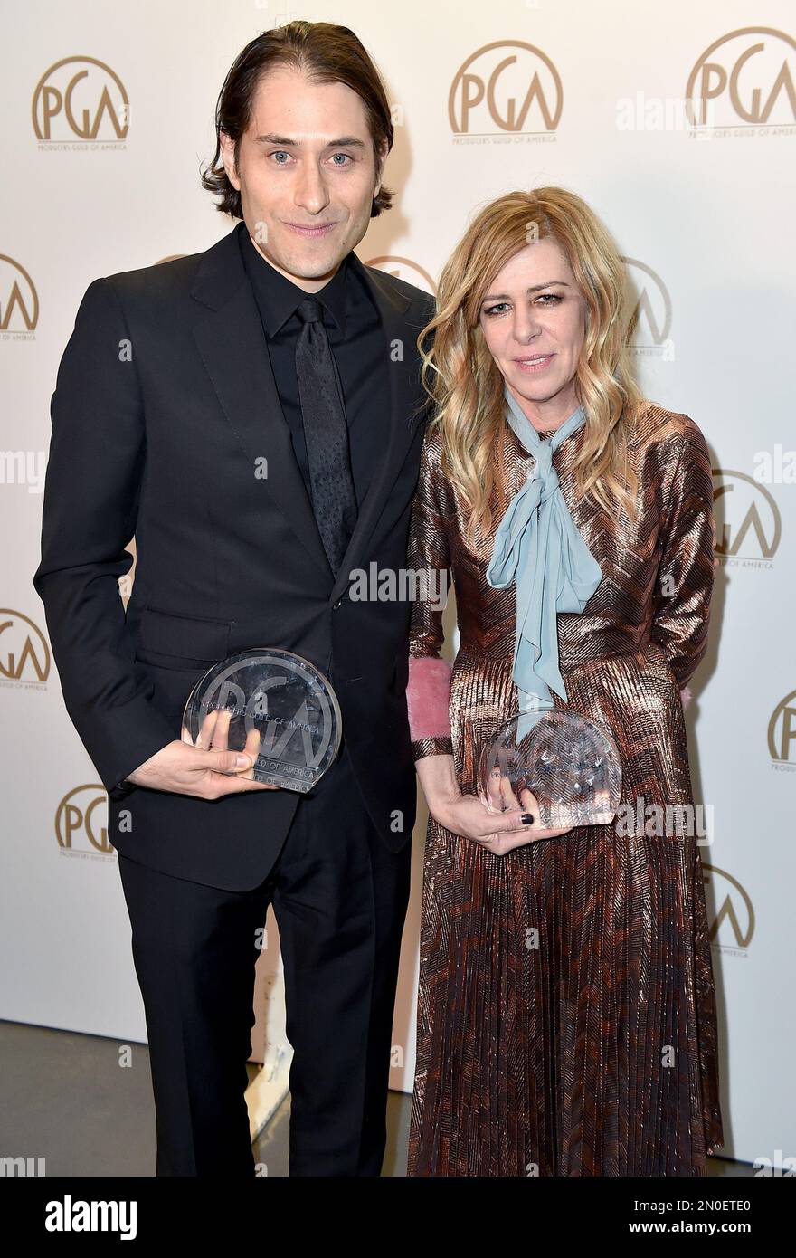 EXCLUSIVE - Jeremy Kleiner, left, and Dede Gardner pose with the Darryl ...