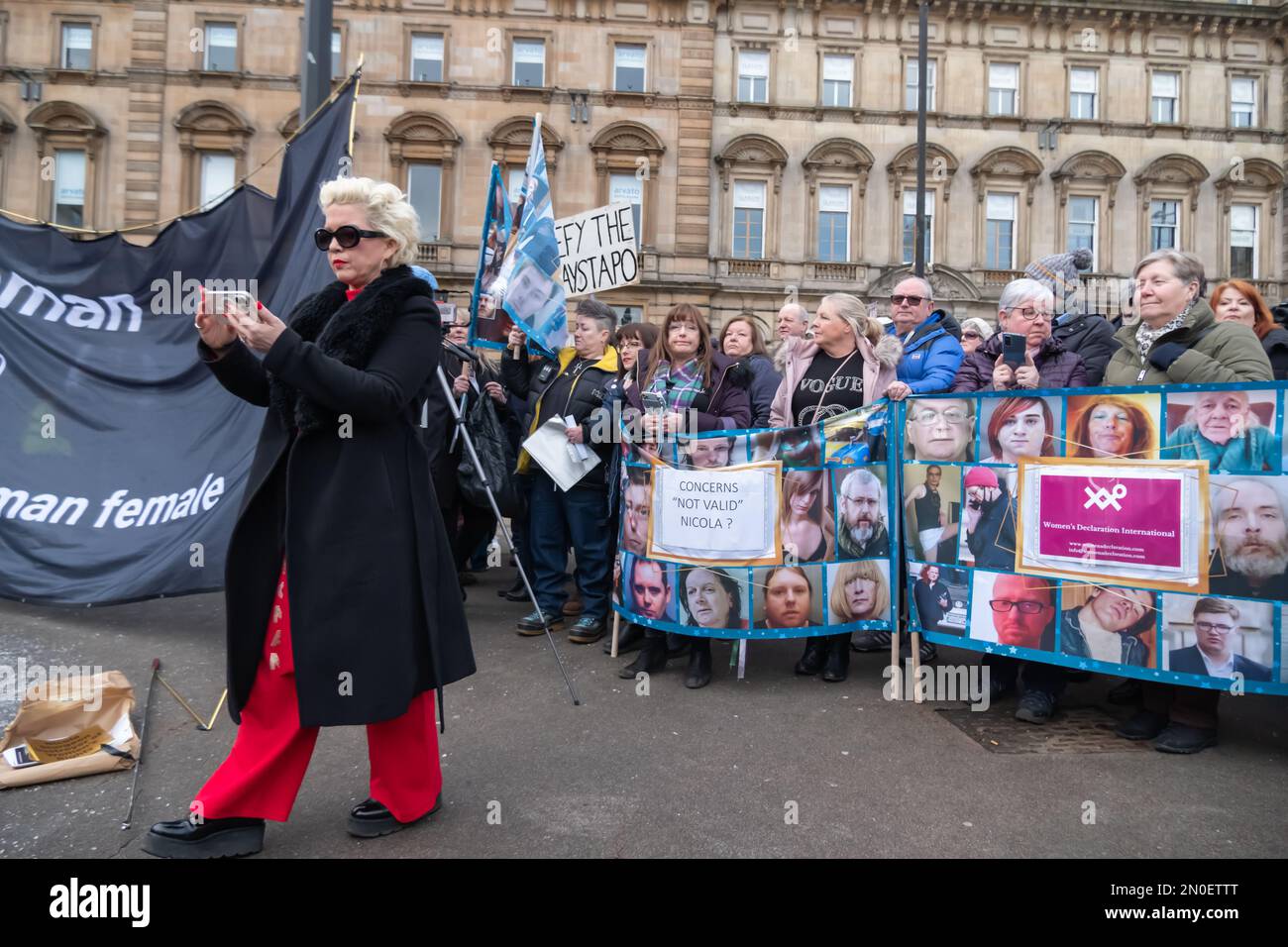 Glasgow, Scotland, UK. 5th February, 2023. Kellie-Jay Keen also known ...
