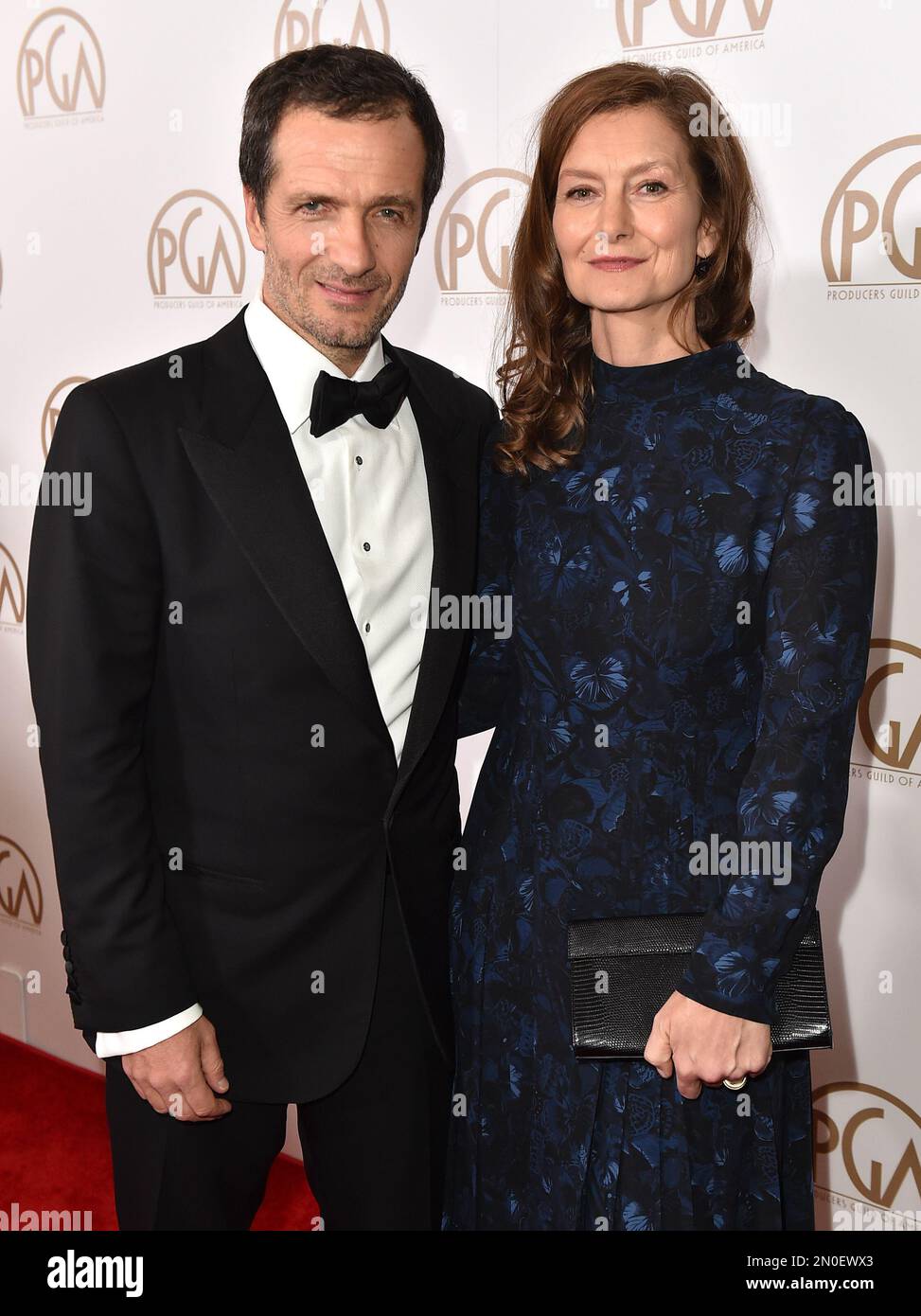David Heyman, left, and Rose Uniacke arrive at the 27th annual ...