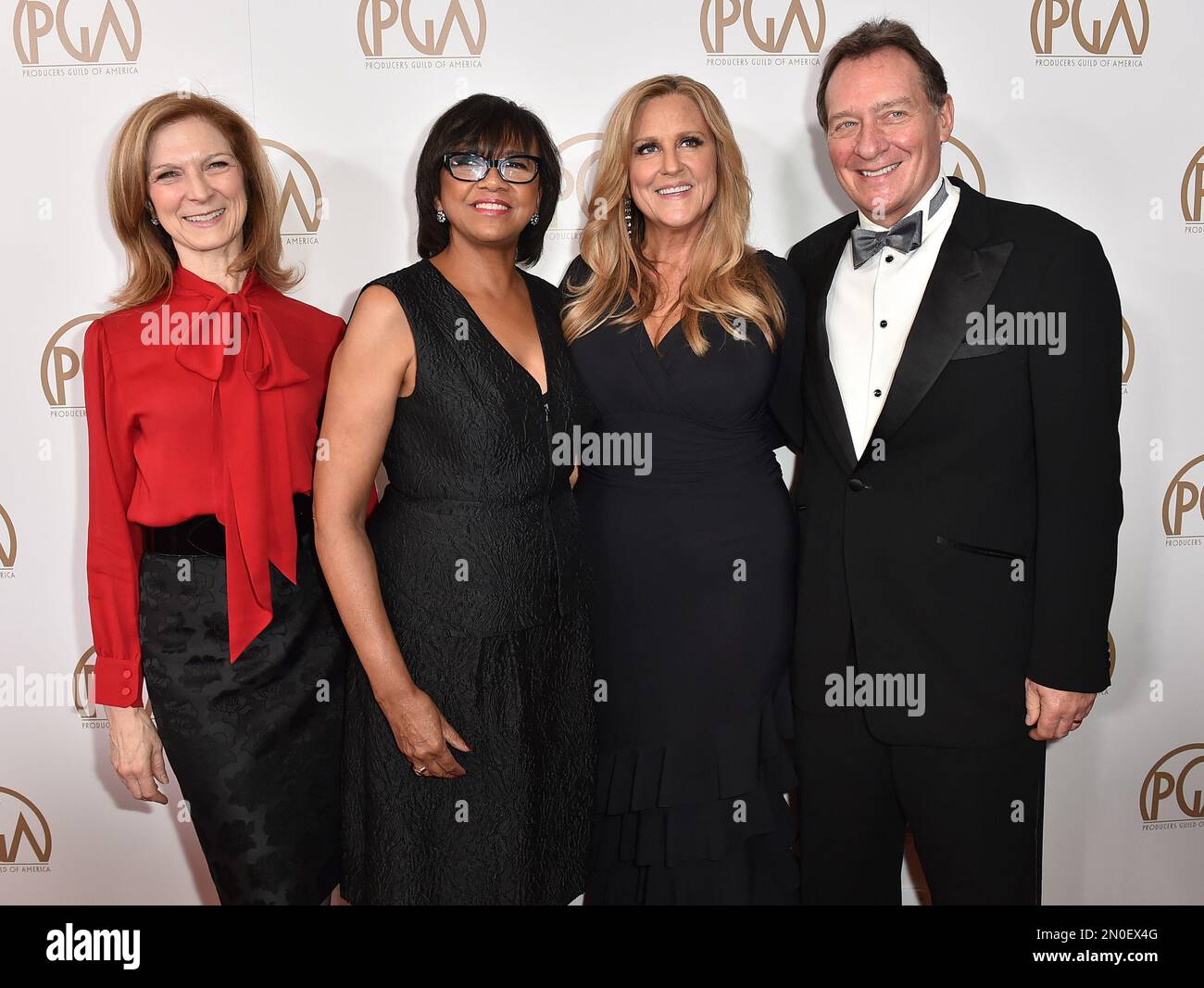 Academy CEO Dawn Hudson, from left, Academy President Cheryl Boone ...