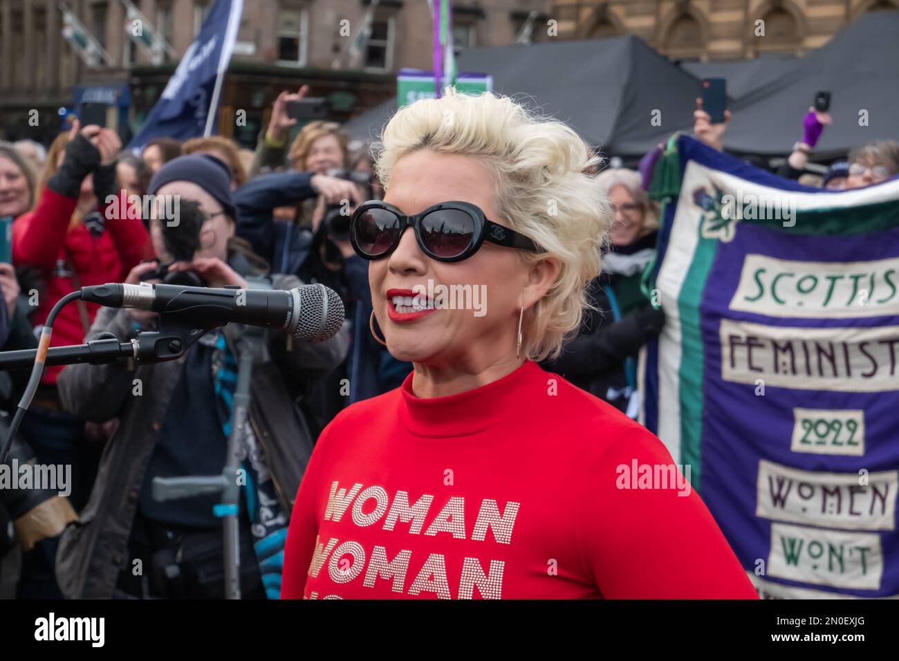 Glasgow, Scotland, UK. 5th February, 2023. Kellie-Jay Keen also known ...