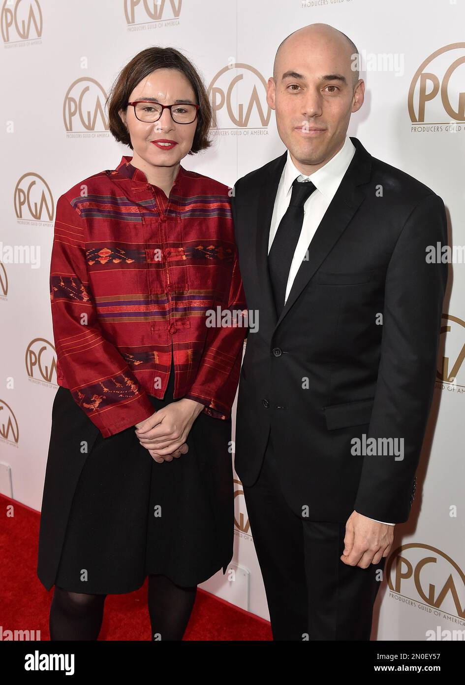 Signe Byrge Sorensen, left, and Joshua Oppenheimer arrive at the 27th ...