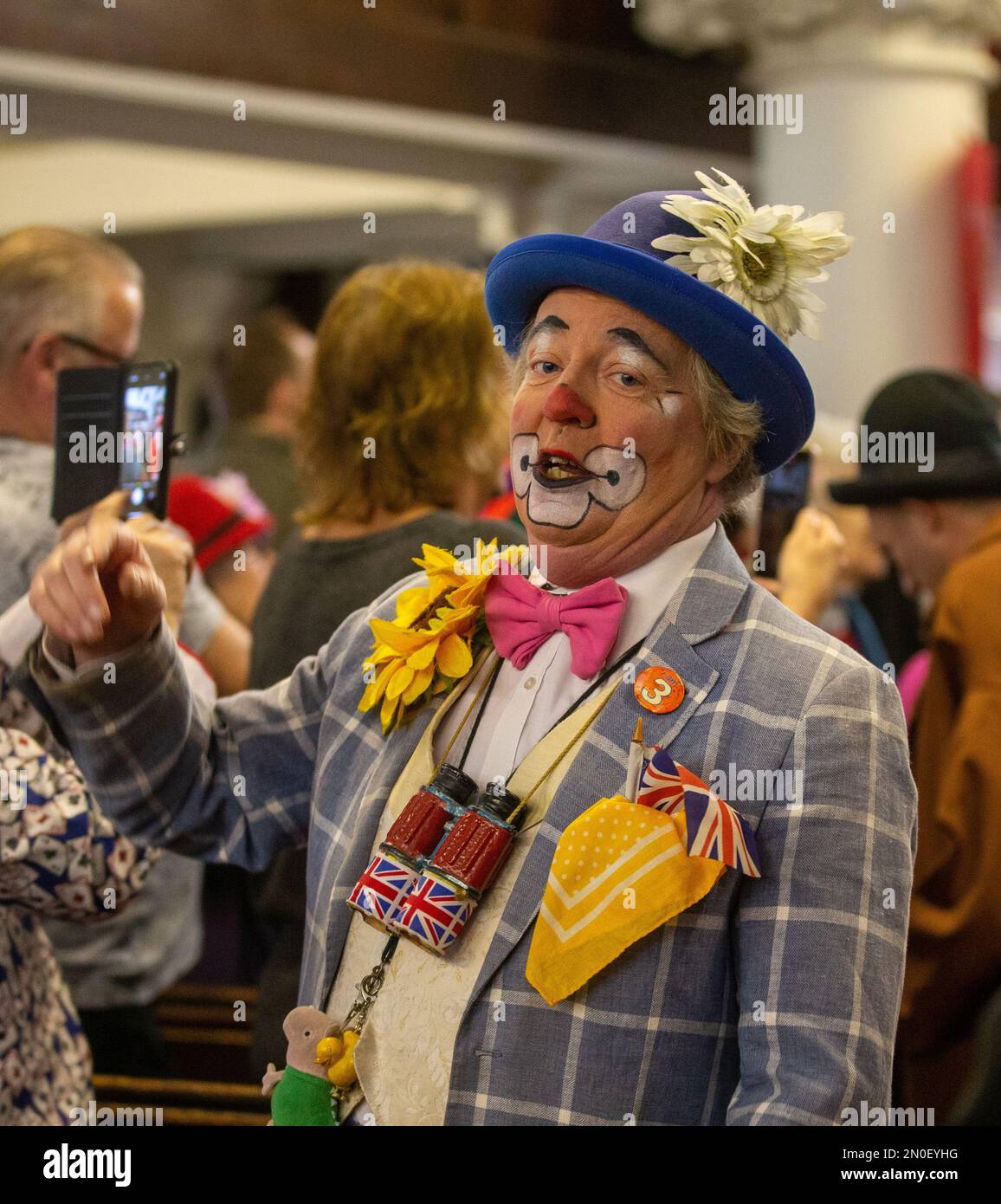 London, England, UK. 5th Feb, 2023. Clowns take part in the 73rd annual ...