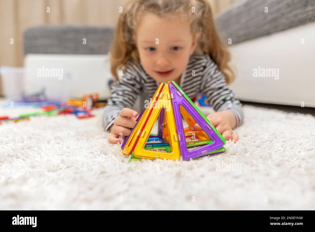 Figures from the magnetic designer Stock Photo - Alamy
