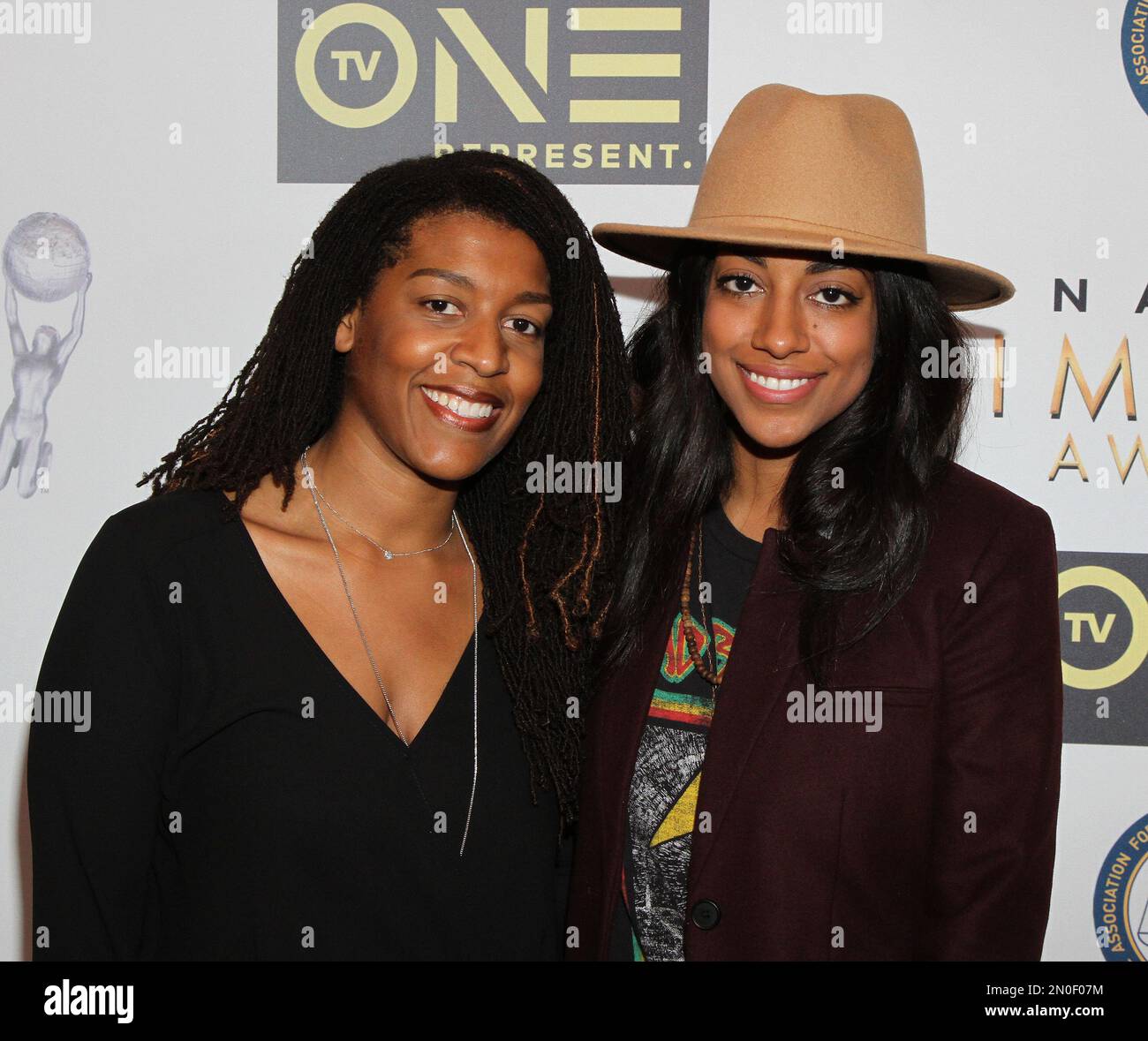 Erika Johnson and Melora Rivera seen at 47th NAACP Image Awards ...
