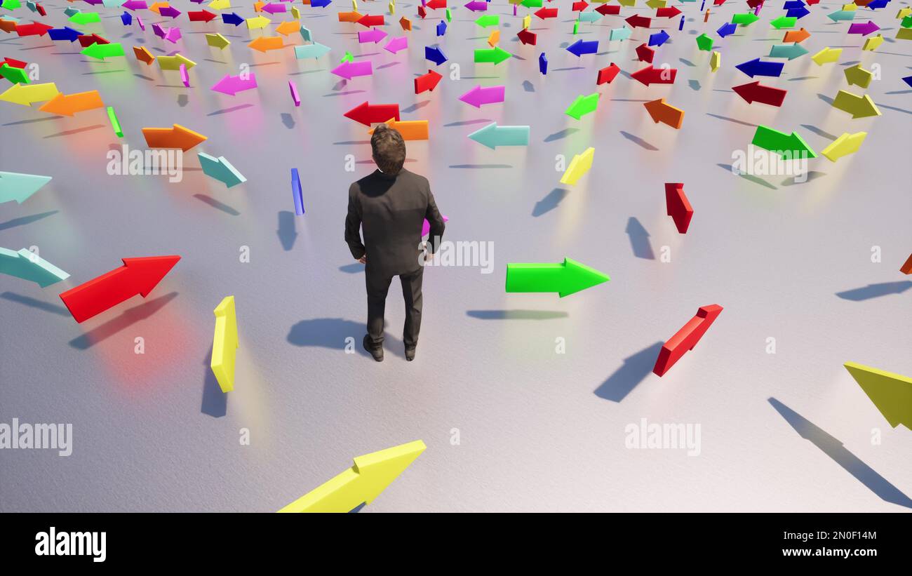 Man stands around colored hi-res stock photography and images - Alamy
