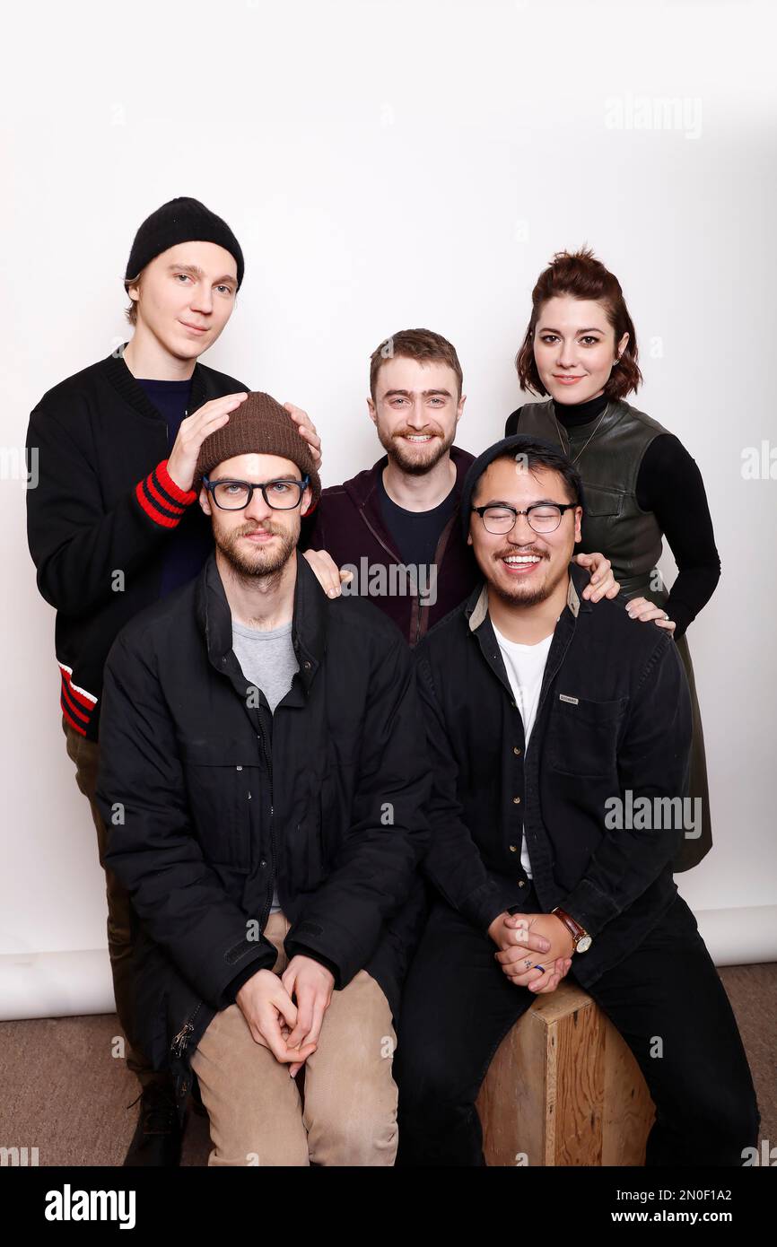 From back left, Actors Paul Dano, Daniel Radcliffe, and Mary Elizabeth ...
