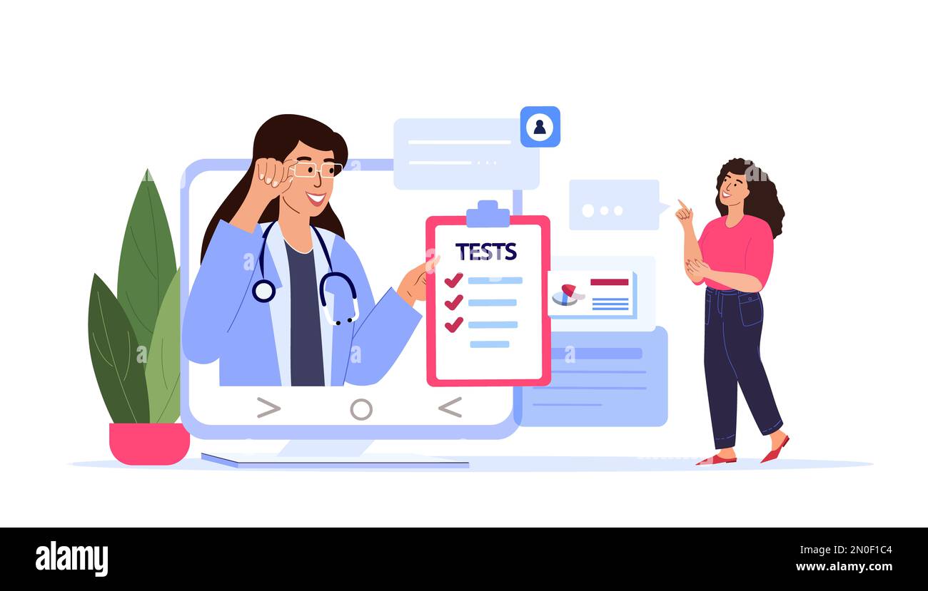 Online medical consultation,e-health concept.Smart Service Technology ...