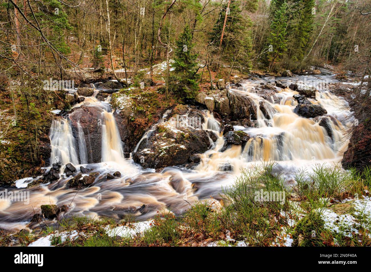 Waterfall fall fallen danish fall hi-res stock photography and images ...
