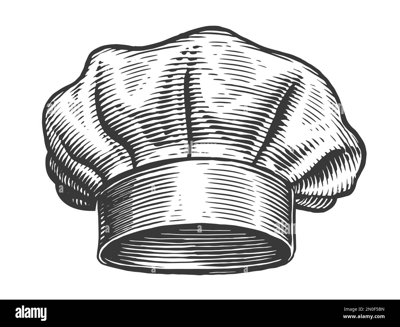 Chef hat. Cooking food, restaurant menu concept. Sketch vintage ...