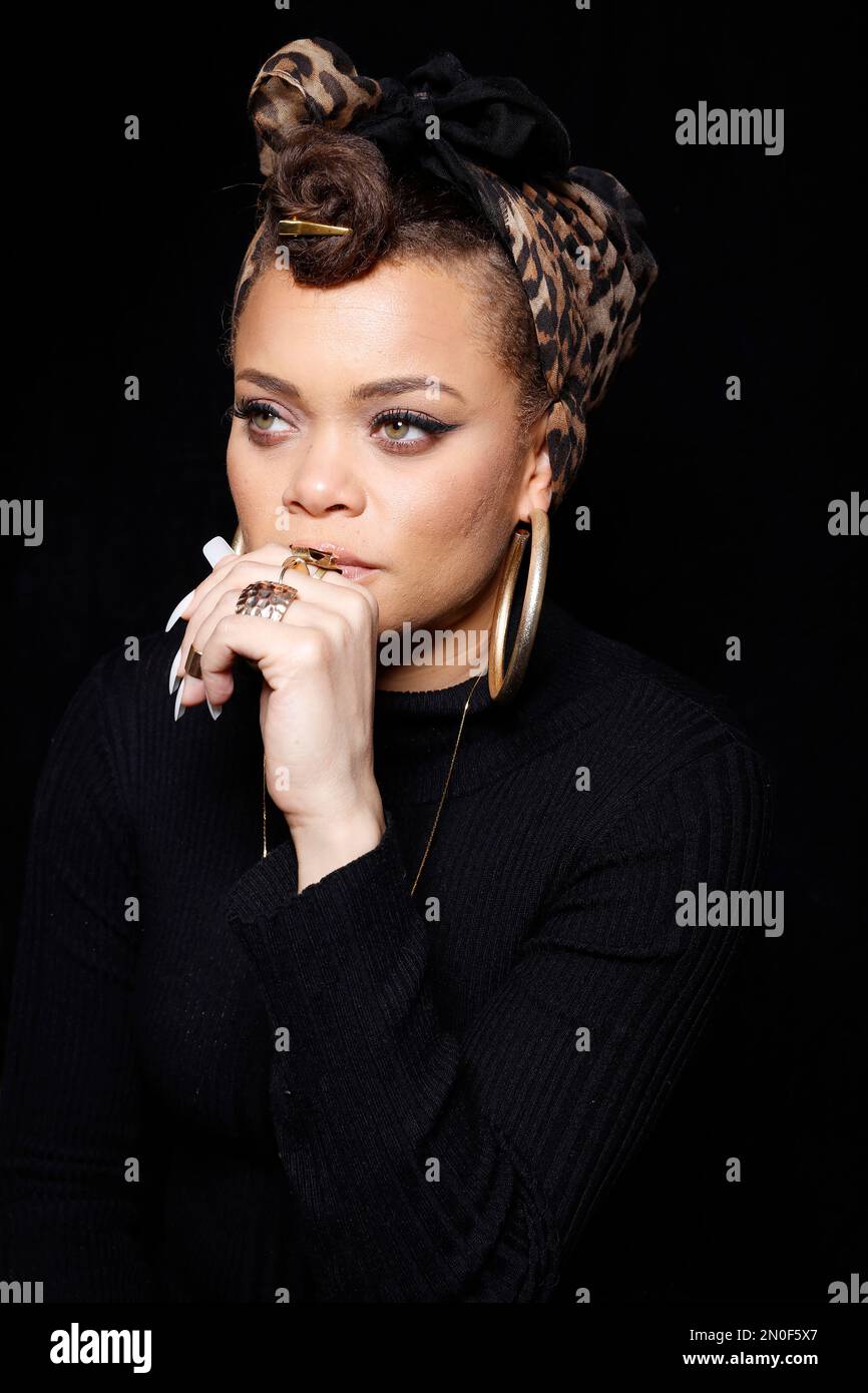 Singer Andra Day poses at the Toyota Mirai Music Lodge during the ...