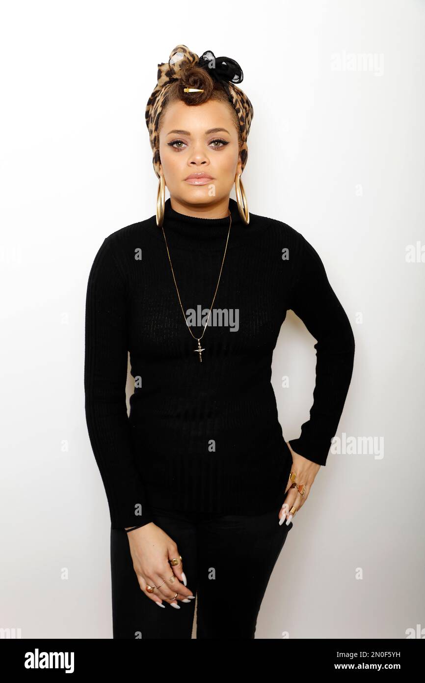 Singer Andra Day poses at the Toyota Mirai Music Lodge during the ...