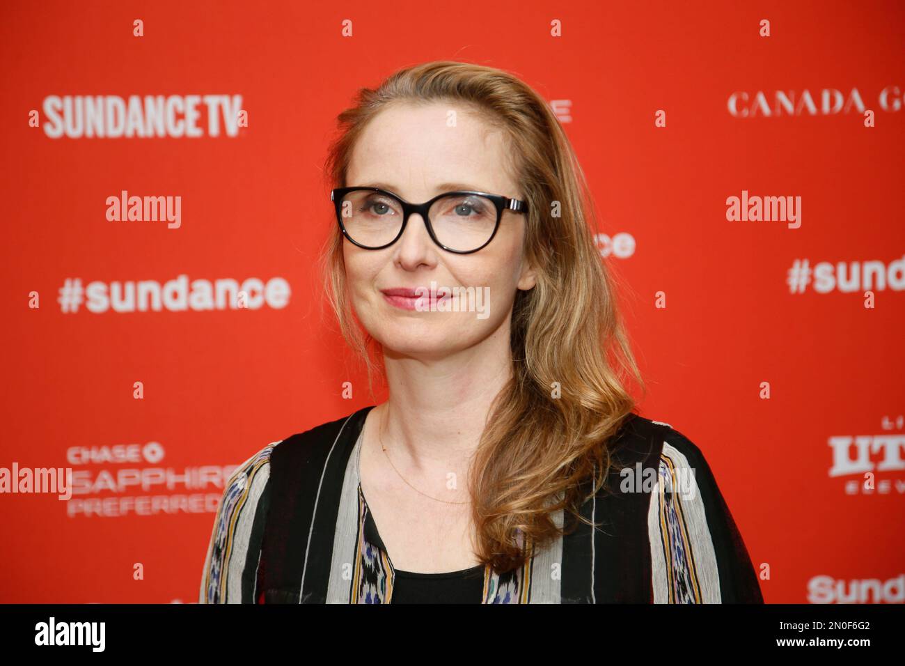 Actress Julie Delpy poses at the premiere of "Wiener-Dog" during the ...
