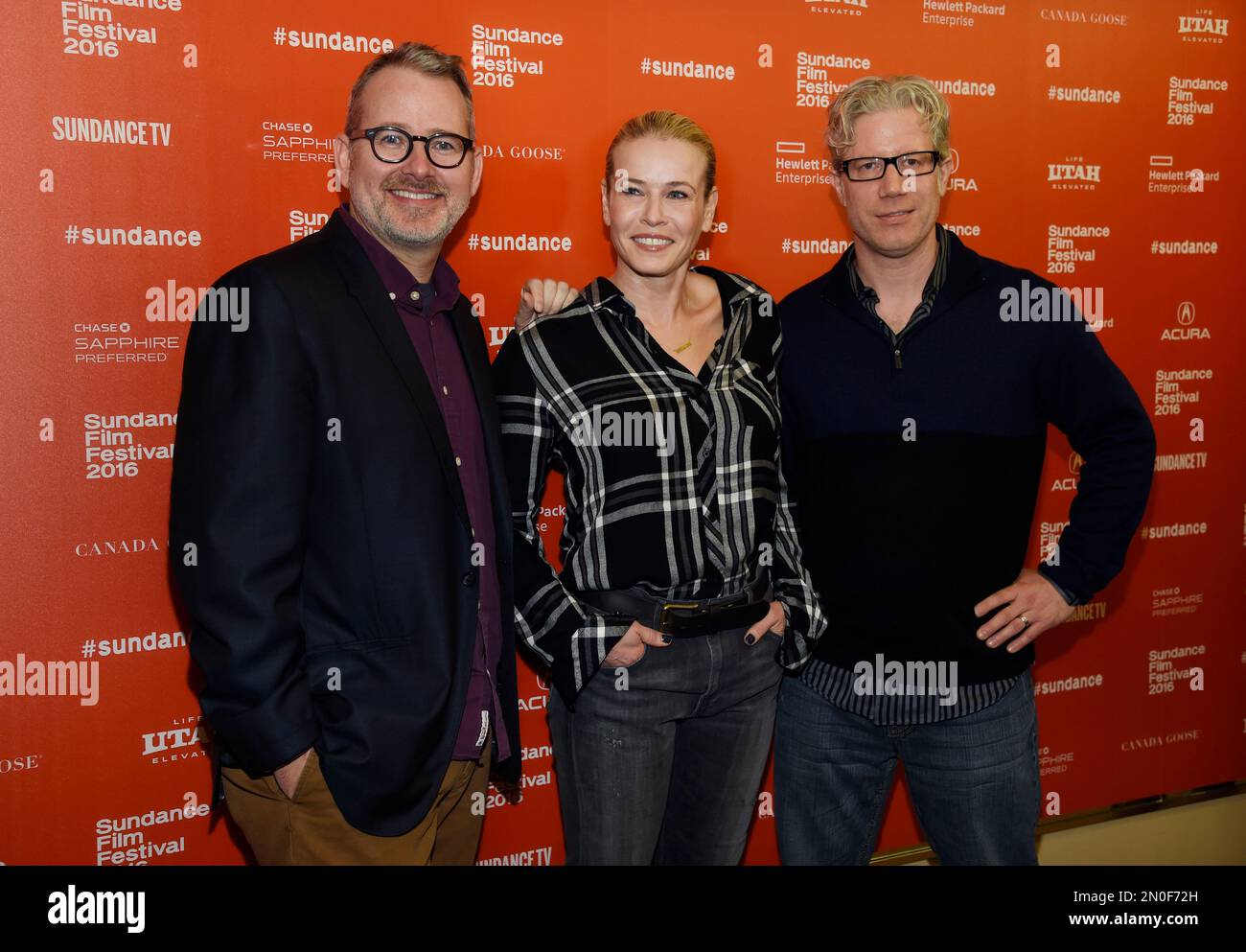 Chelsea Handler, center, star and executive producer of "Chelsea Does ...