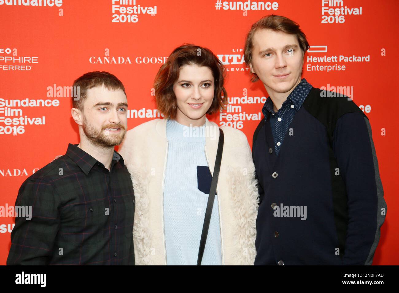 Actors Daniel Radcliffe, from left, Mary Elizabeth Winstead and Paul ...