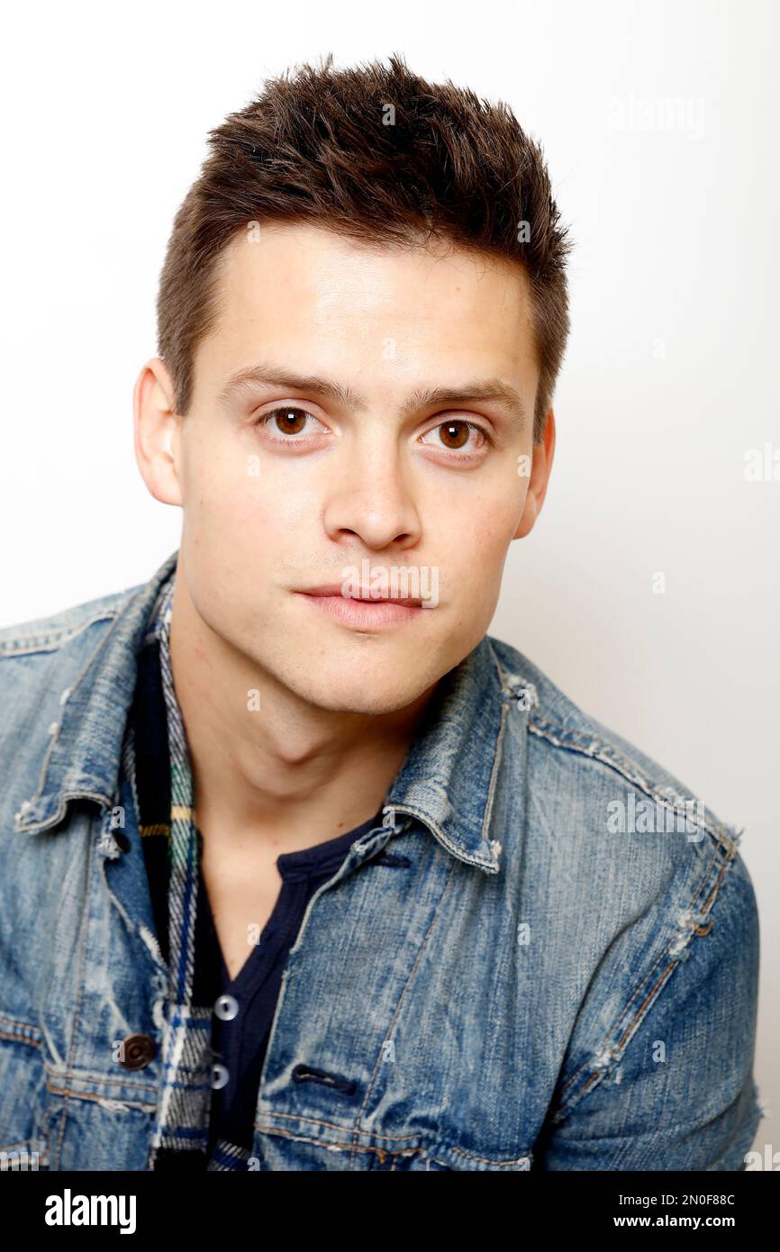 Actor Austin Lyon poses for a portrait to promote the film, "Goat", at ...