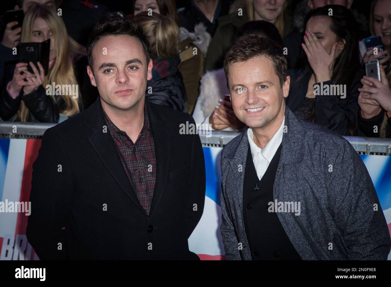 Anthony McPartlin and Declan Donnelly pose for photographers upon ...