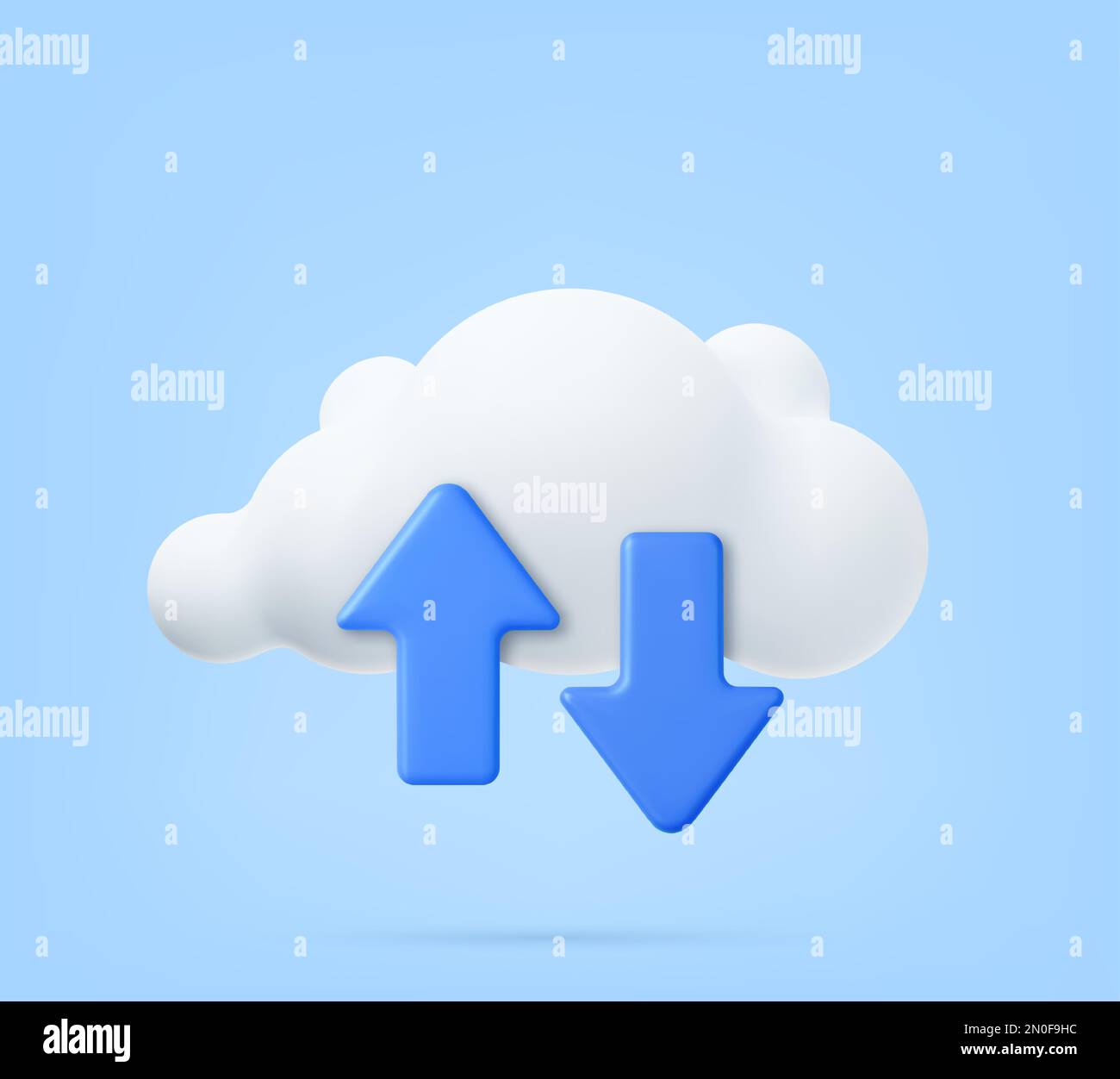 3d clouds arrow for concept design Stock Vector Image & Art - Alamy