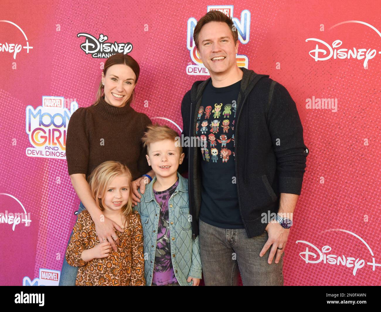February 4, 2023, BurBank, California, United States: Scott Porter (R ...