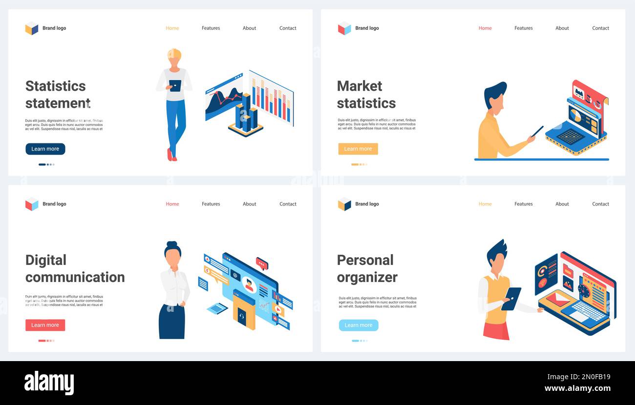 Market statistics, statement and personal organiser, digital ...