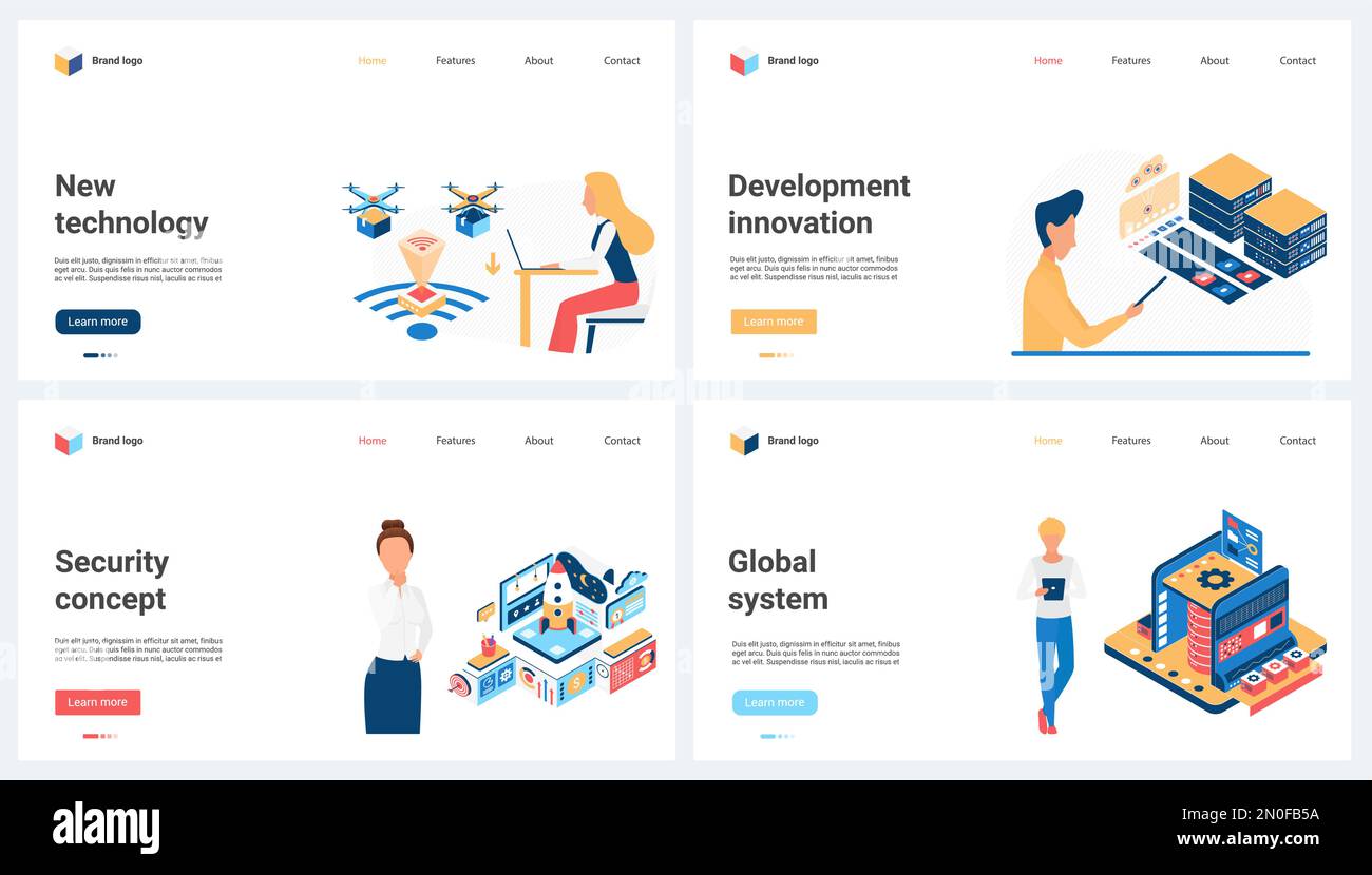 New technology development and innovation, global systems security set ...