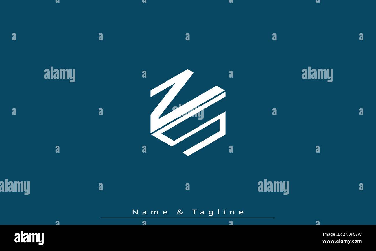 Alphabet letters Initials Monogram logo ZS , SZ Stock Vector Image & Art - Alamy