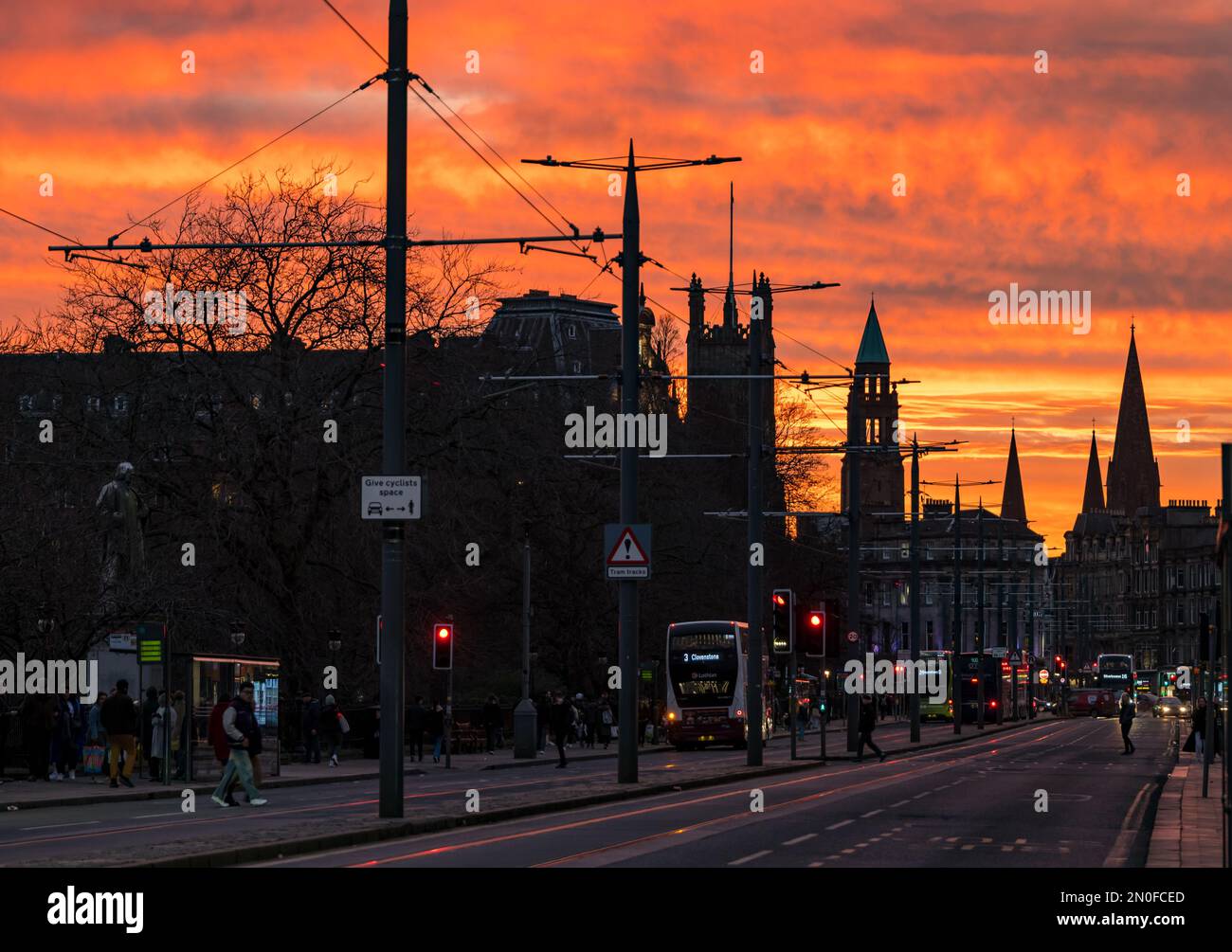 Edinburgh, Scotland, UK, 5th February 2023. UK Weather dramatic ...