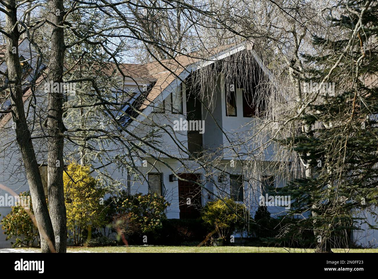 This photo shows the home of Dr. Robin Goldman, a pediatrician at a New ...