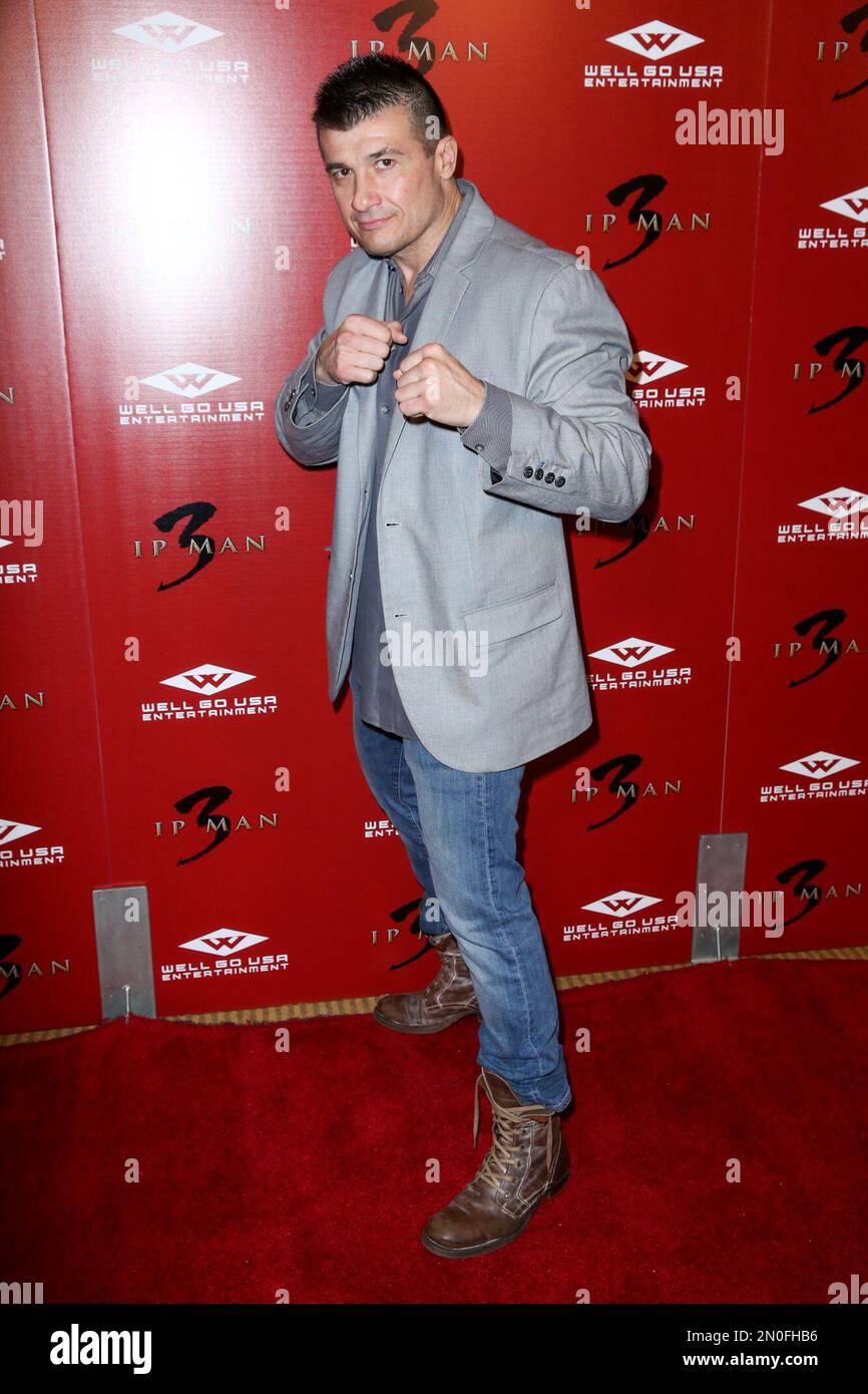 Danny Musico arrives at the Premiere of "Ip Man 3" at Pacific Theatres ...