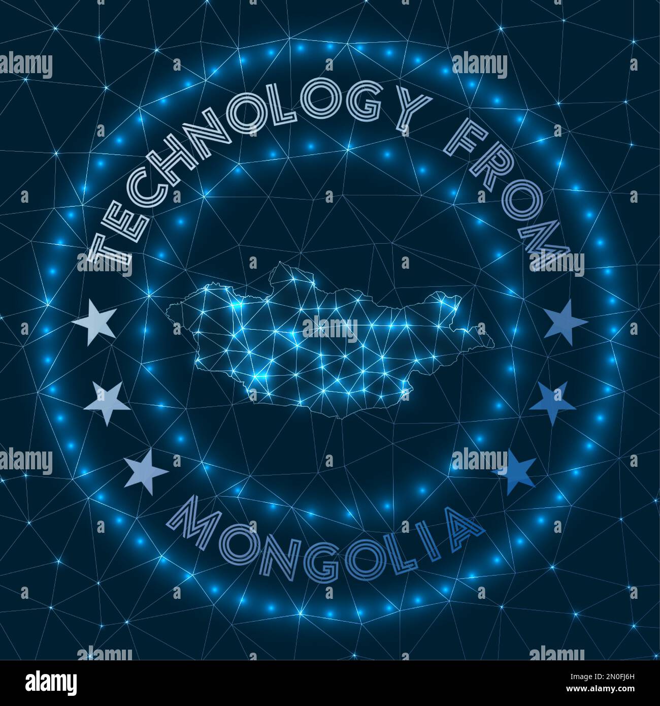 Mongolia digital map Stock Vector Images - Alamy