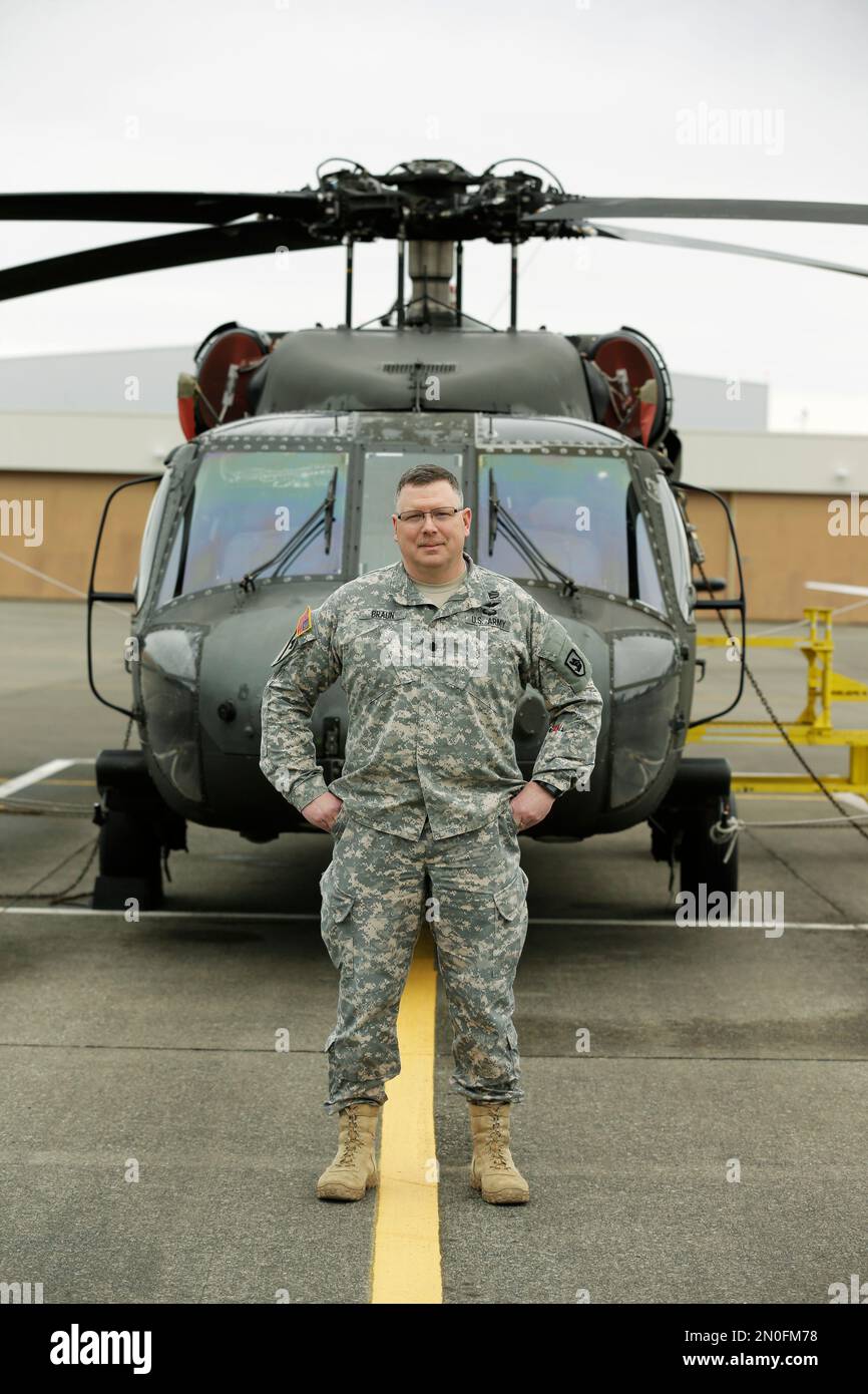 Lt. Col. Clayton Braun, of the Washington State Army National Guard ...