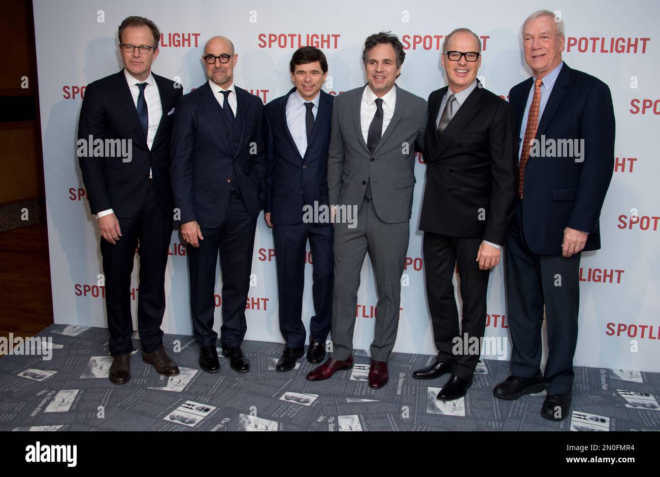 Tom McCarthy, actor Stanley Tucci, Spotlight reporter Mike Rezendes ...
