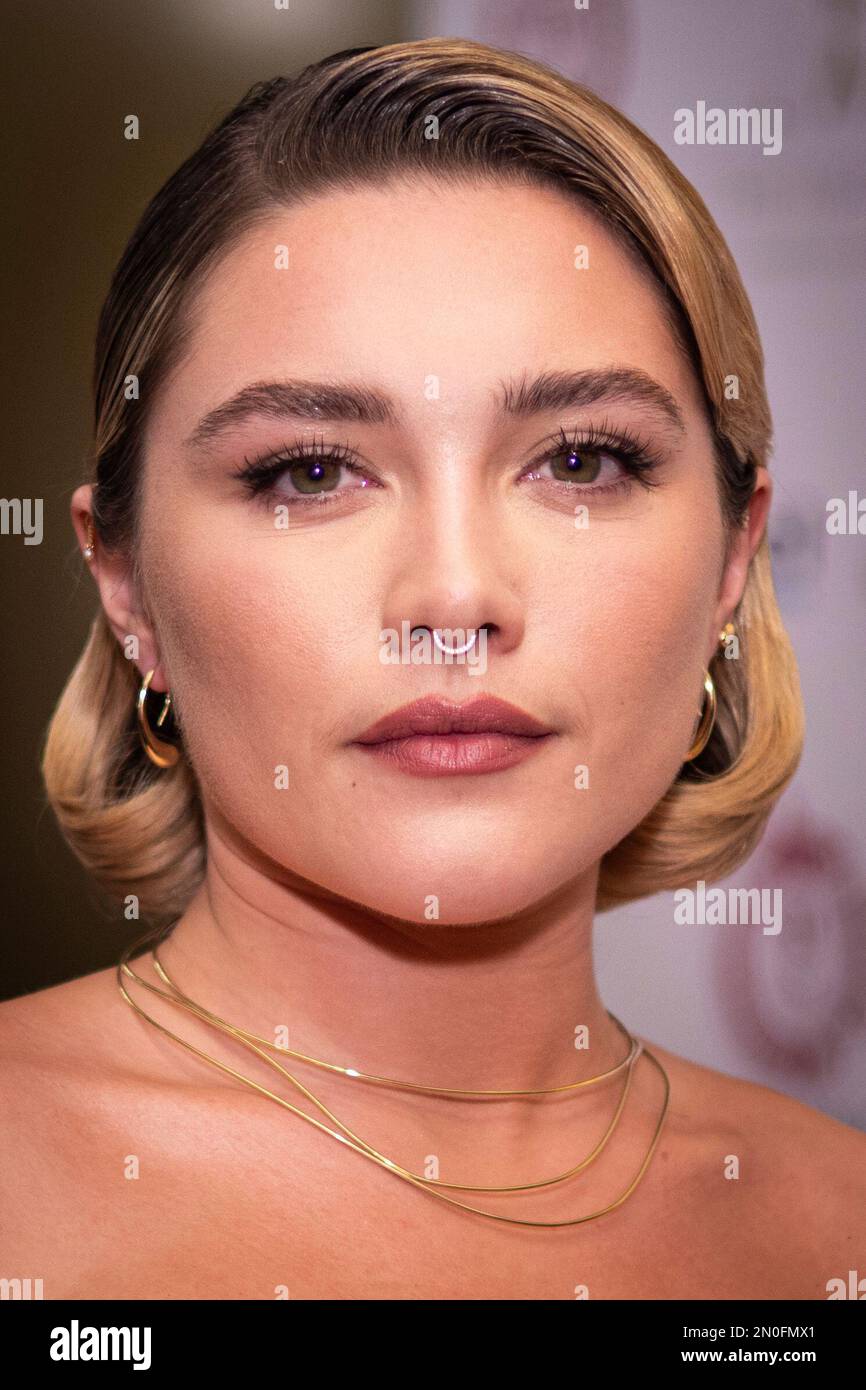 Florence Pugh poses for photographers upon arrival at the Critics ...