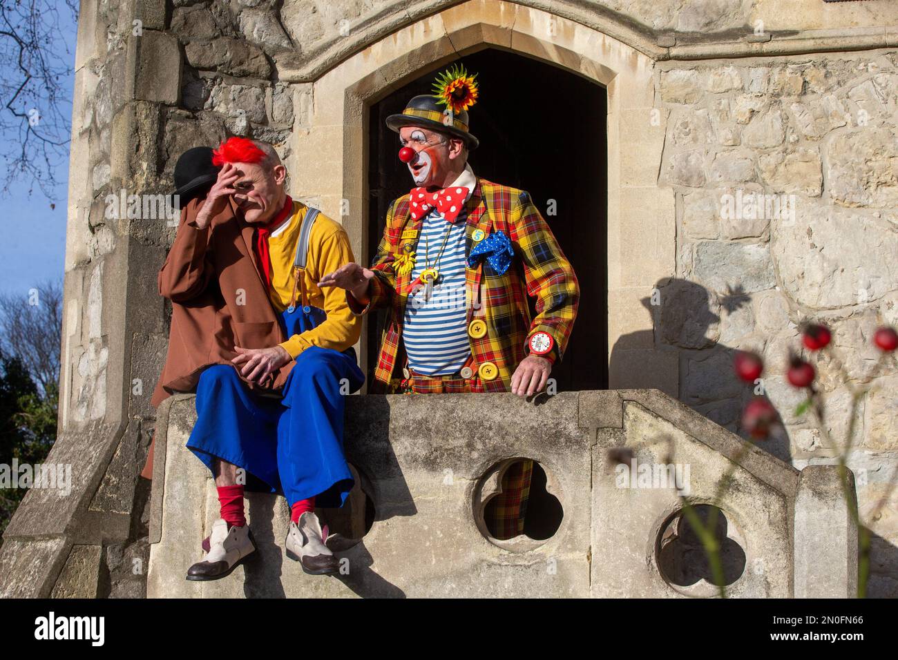 London, England, UK. 5th Feb, 2023. Clowns take part in the 73rd annual ...