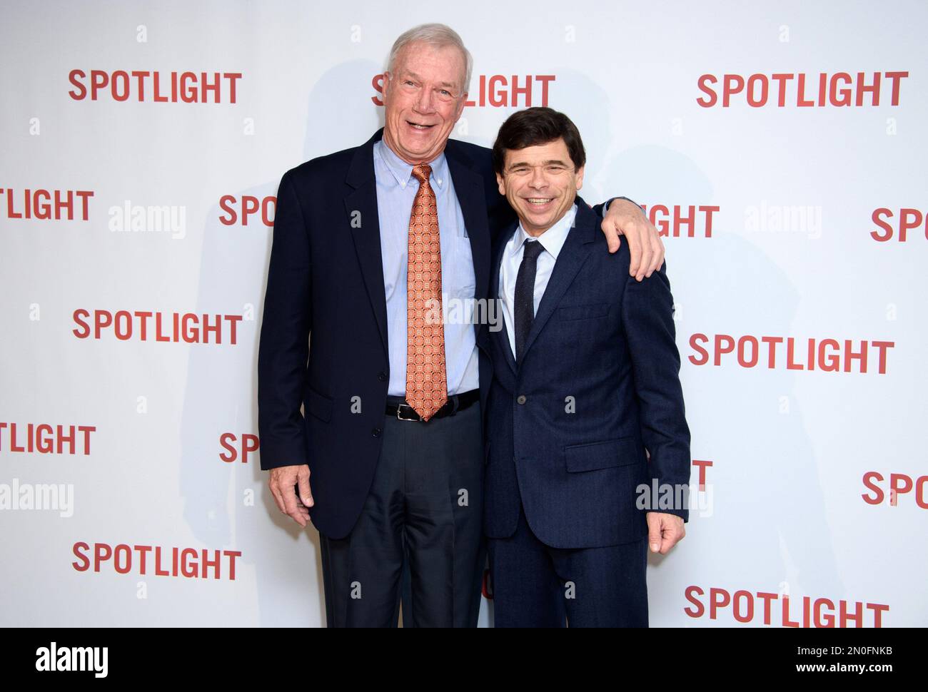 Former Spotlight editor Walter 'Robby' Robinson, left and Mike Rezendes ...