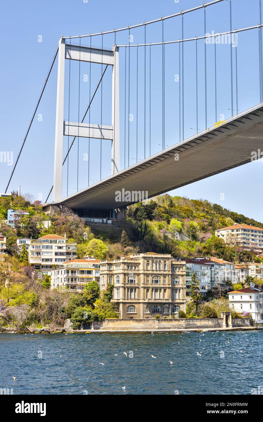 Beautiful urban architecture on the Bosphorus strait houses in Turkey ... Beautiful urban architecture on the Bosphorus strait houses in Turkey ...