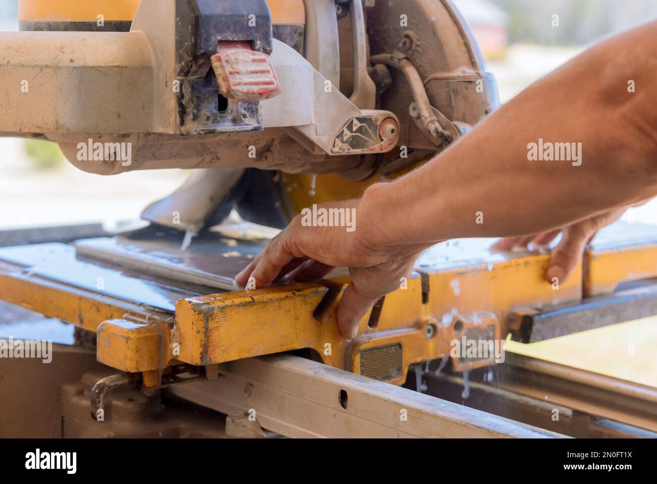 Contractor will cut ceramic tiles into individual pieces prior to ...