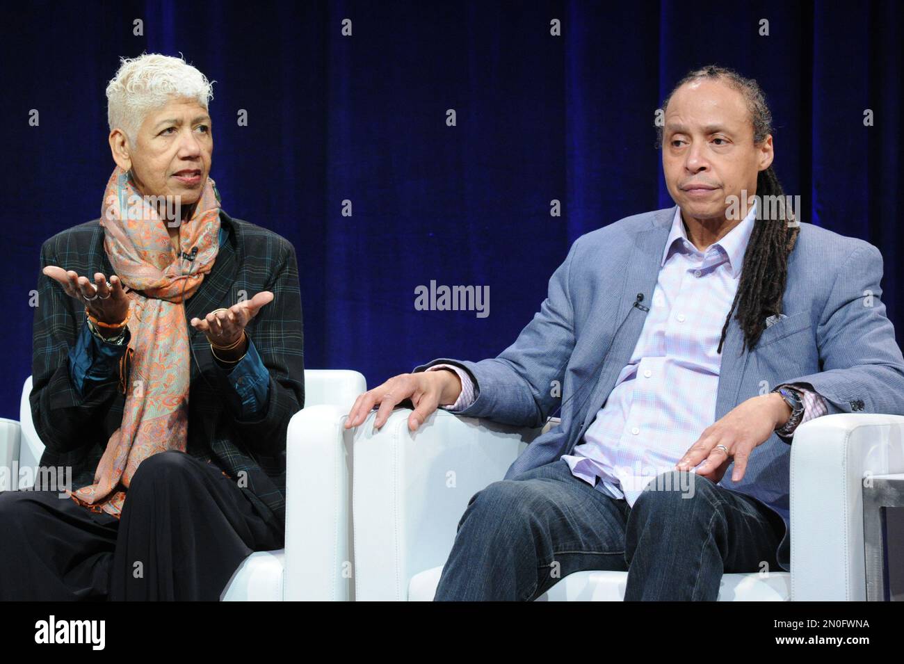 Former Black Panther members Ericka Huggins, left, and Jamal Joseph ...