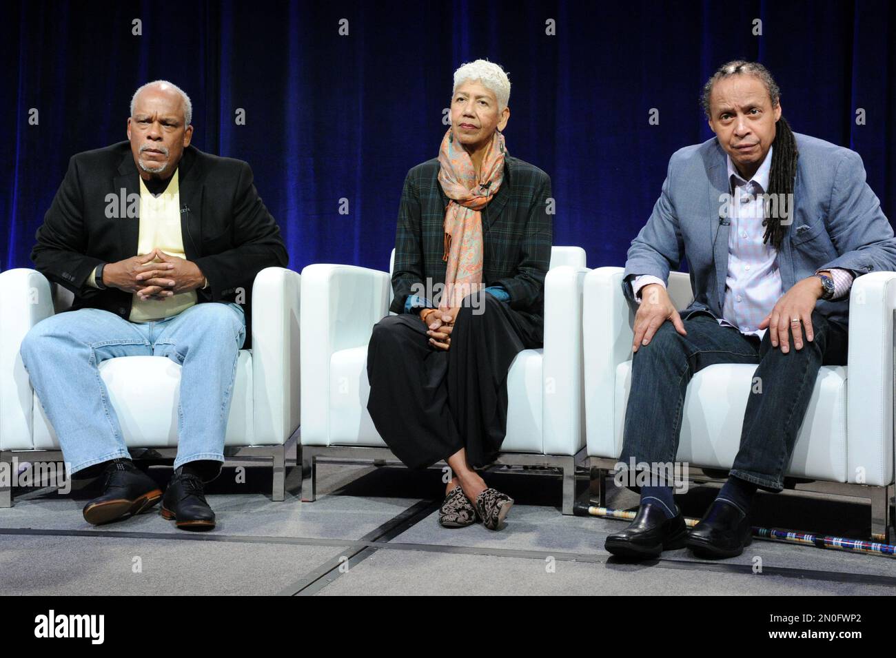 Director Stanley Nelson Jr., from left, Ericka Huggins and Jamal Joseph ...