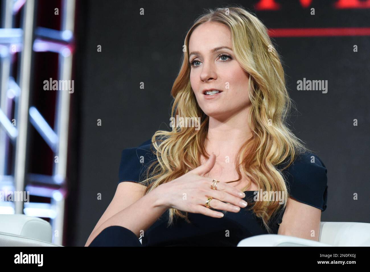 Actress Joanne Froggatt participates in the "Dark Angel" panel at the ...