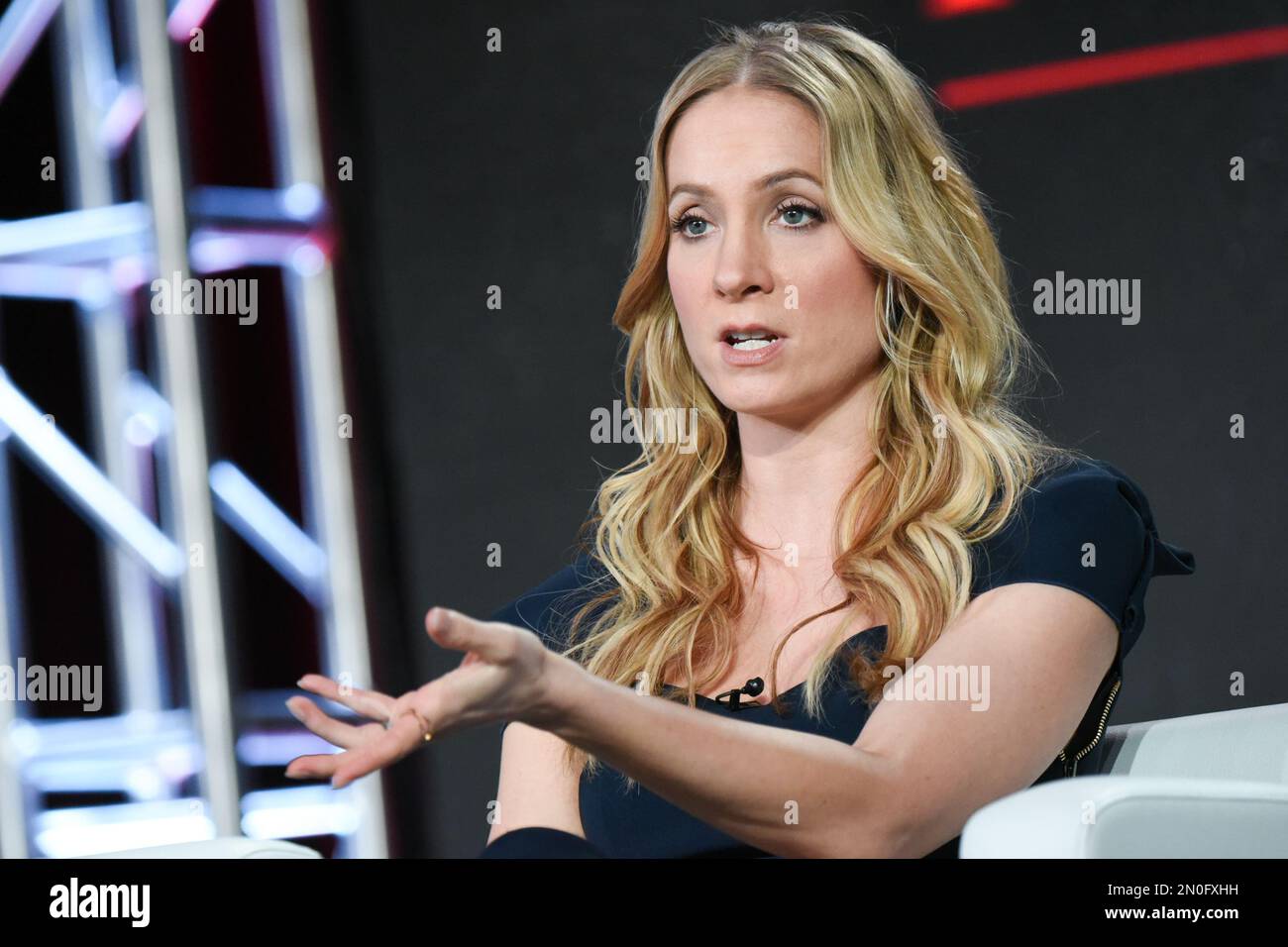 Actress Joanne Froggatt participates in the "Dark Angel" panel at the ...