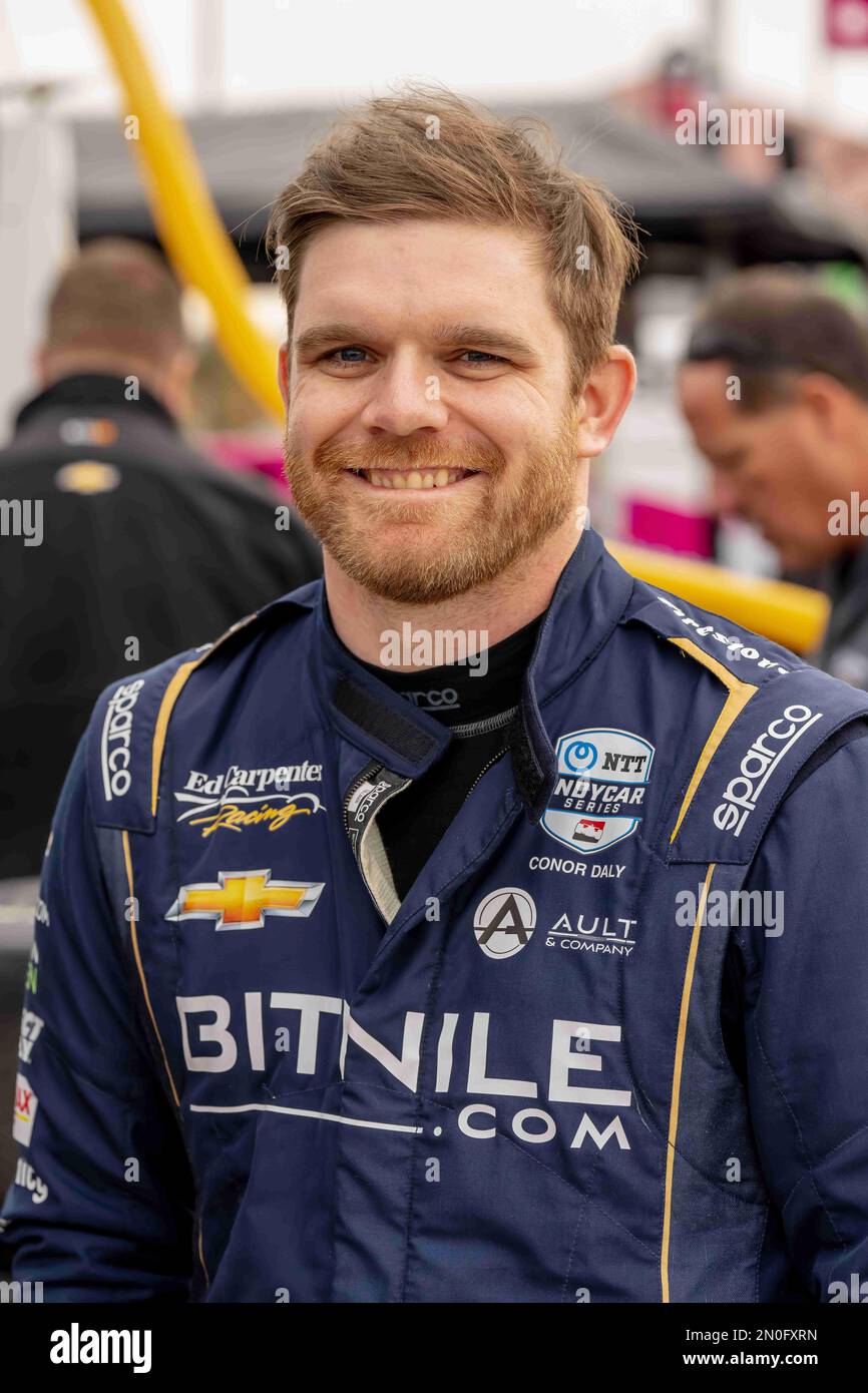 Thermal, CA, USA. 3rd Feb, 2023. CONOR DALY (20) of Noblesville ...