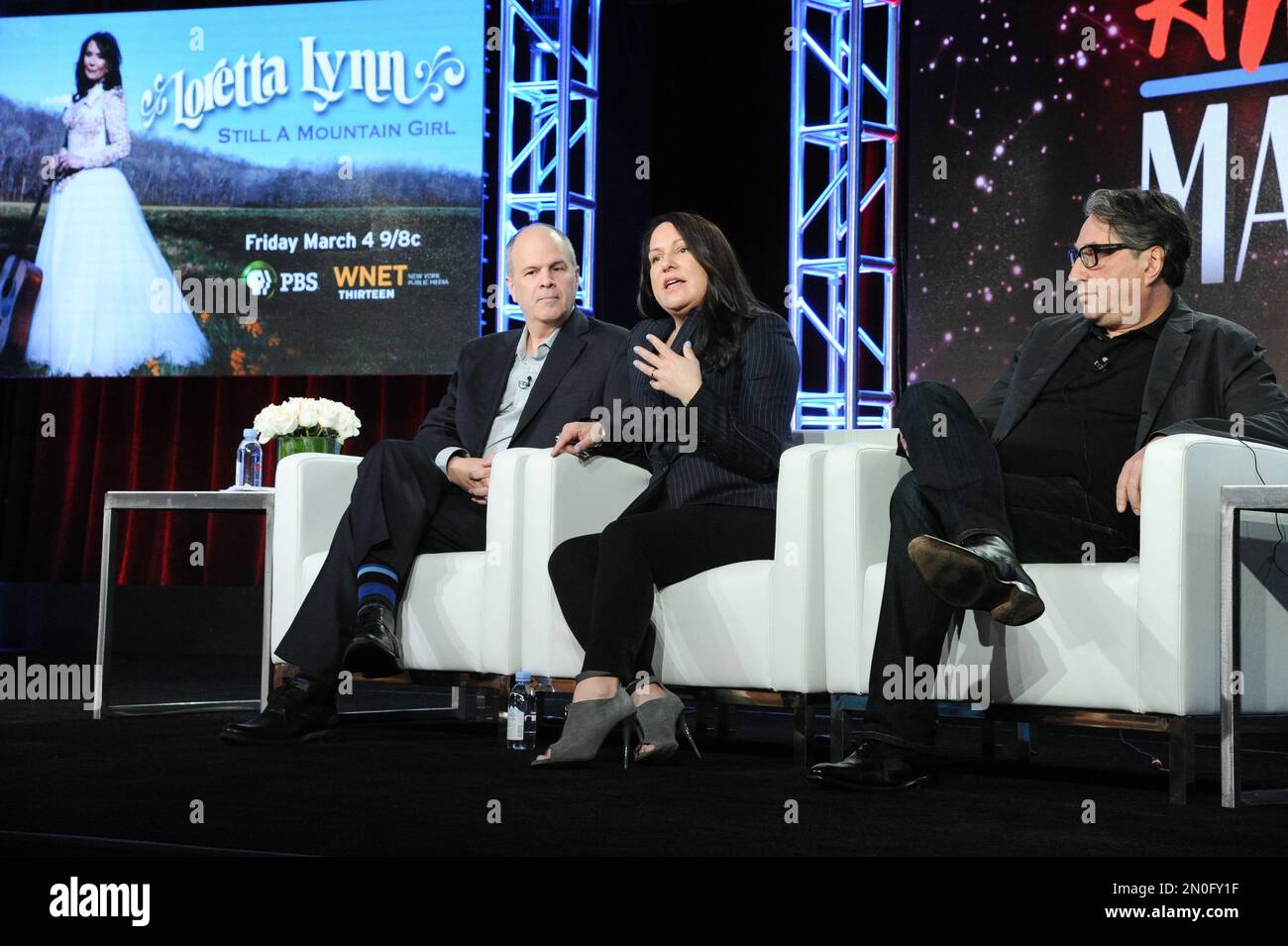 Producers Michael Kantor, from left, Elizabeth Trojian and Elliot ...
