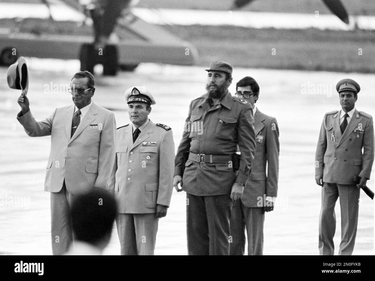 Cuban President Fidel Castro and yugoslav President Josip Broz Tito ...