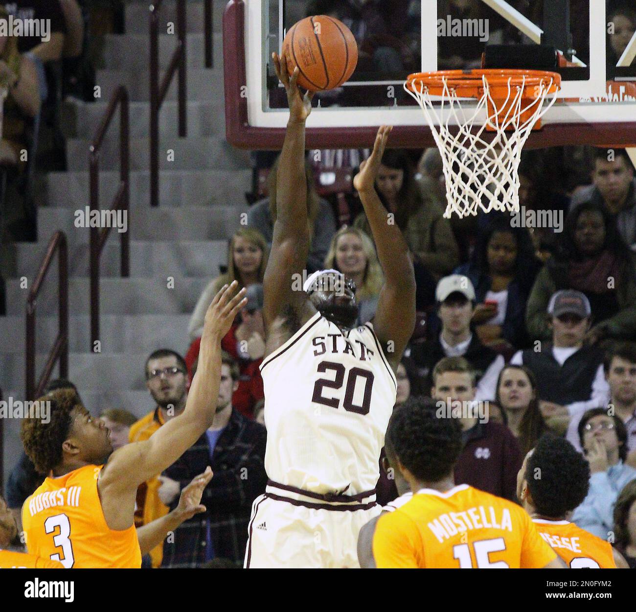 FILE - In this Jan. 16, 2016, file photo, Mississippi State six-foot ...