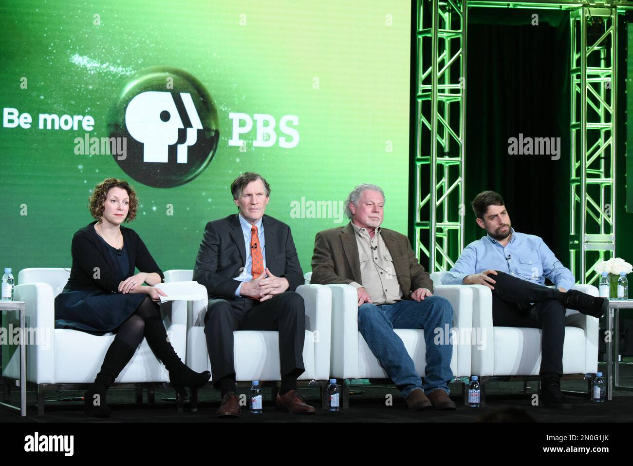 Raney Aronson-Rath, from left, Jim Glanz, Curtis Coburn and Josh Adams ...
