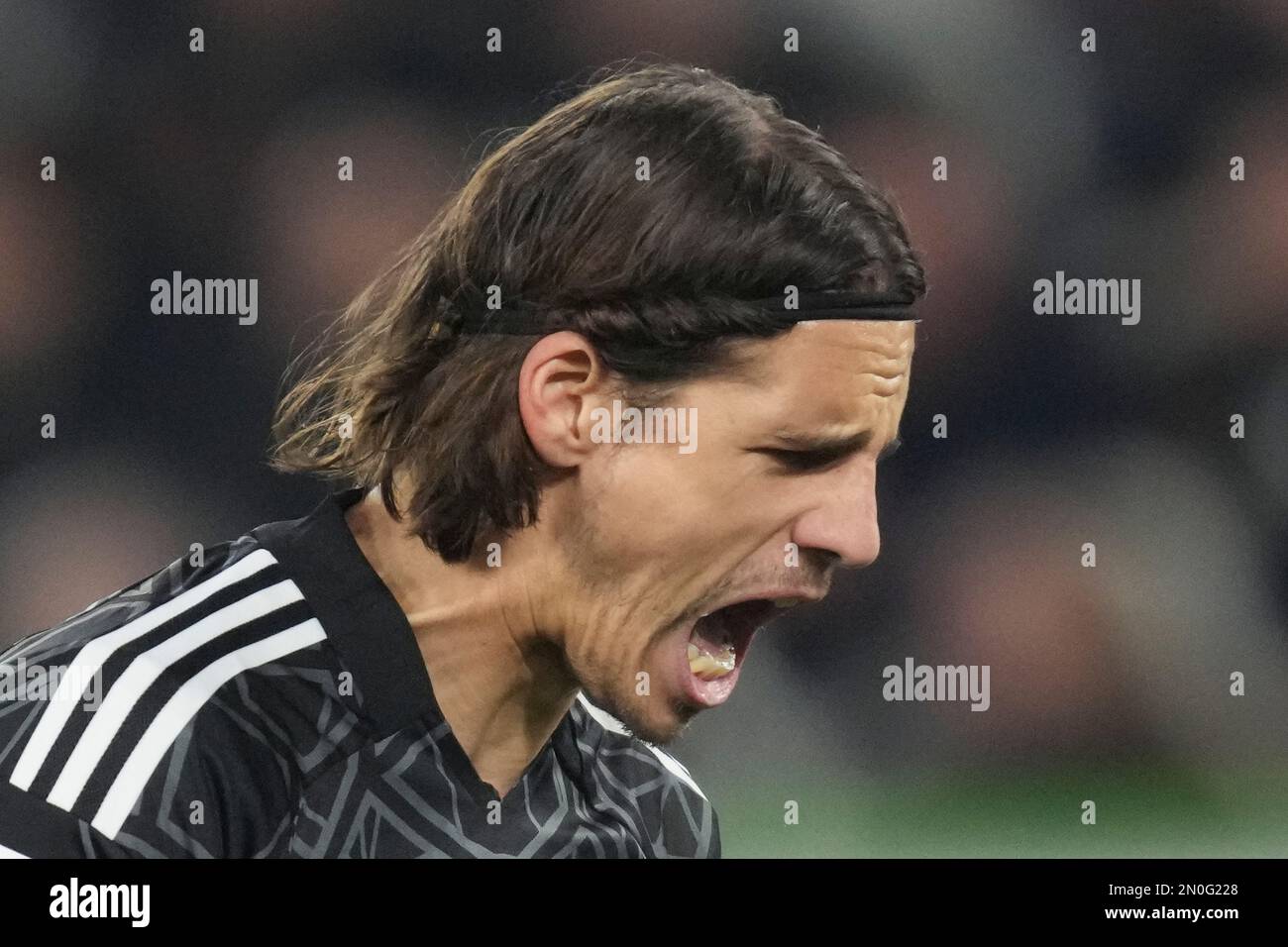 Bayern's goalkeeper Yann Sommer reacts during the German Bundesliga soccer match between VfL ...