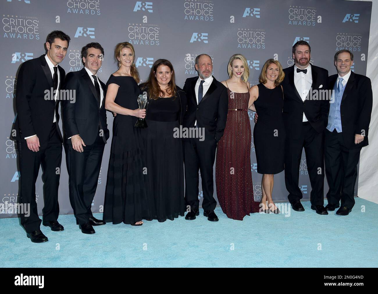 The cast and crew of "Spotlight," Josh Singer, from left, Brian d'Arcy ...