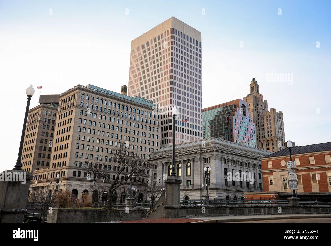 Rhode Island Providence Buildings City tall modern Stock Photo - Alamy